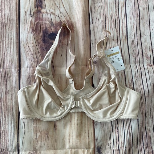 DELIMIRA Women's 36B Front Closure Seamless Full Coverage Underwire ...