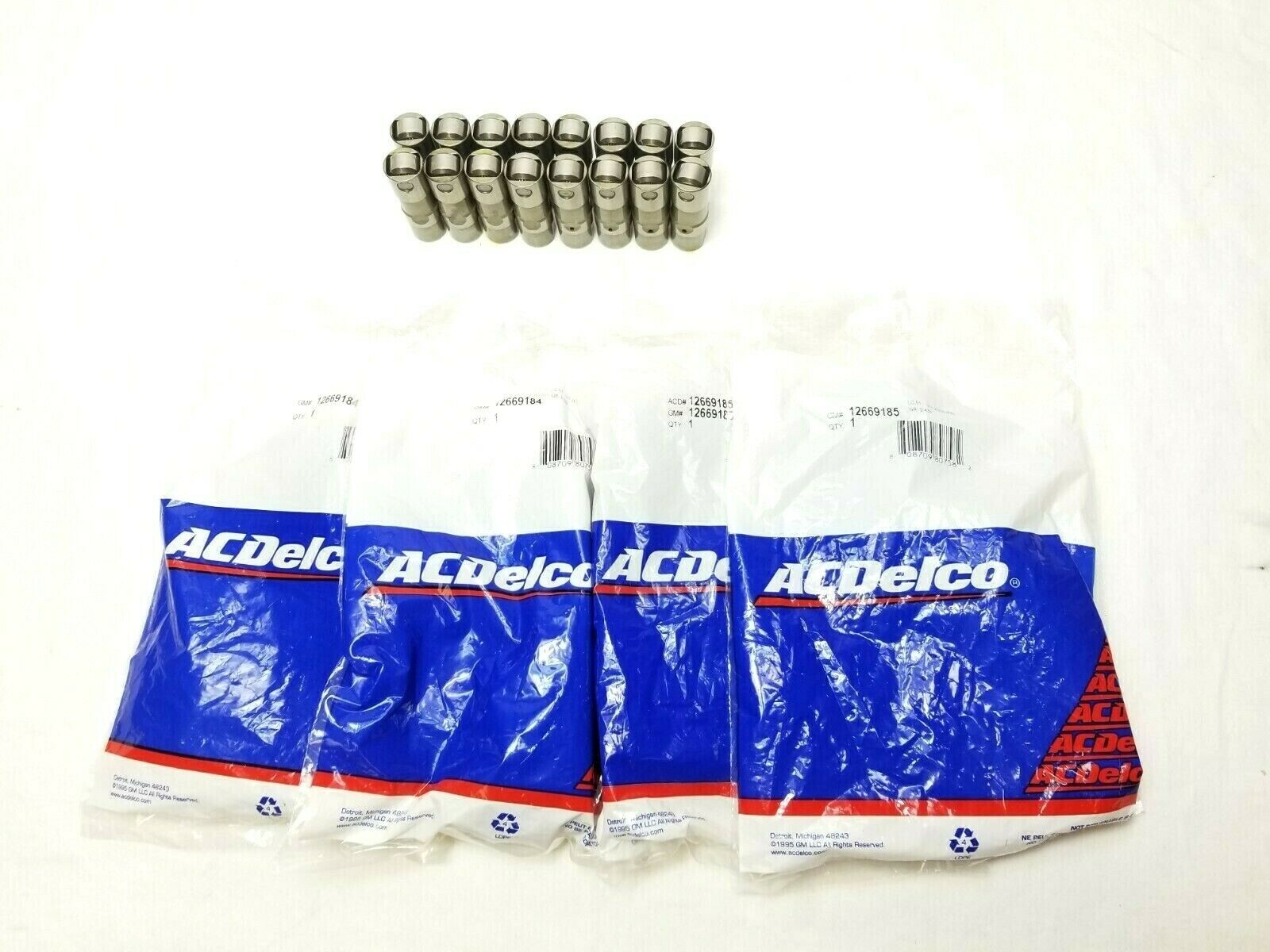 OEM GM 17122490 16 Valve Lifters+ 4 Guides Roller Lifters w/ 4 Trays ...