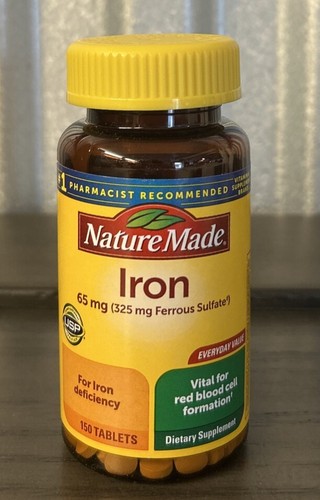 Nature Made Iron 65mg 150 Tablets Dietary Supplement Exp 4/2027 | eBay