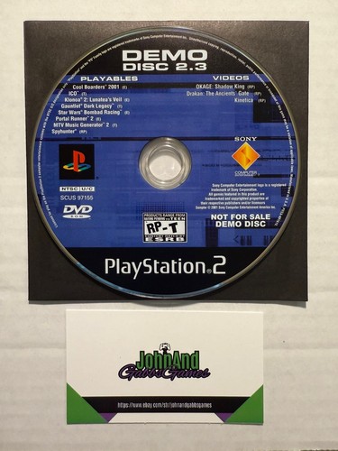 PlayStation 2 Demo Disc 2.3 (2001) - Cardboard Sleeve, Acceptable ...