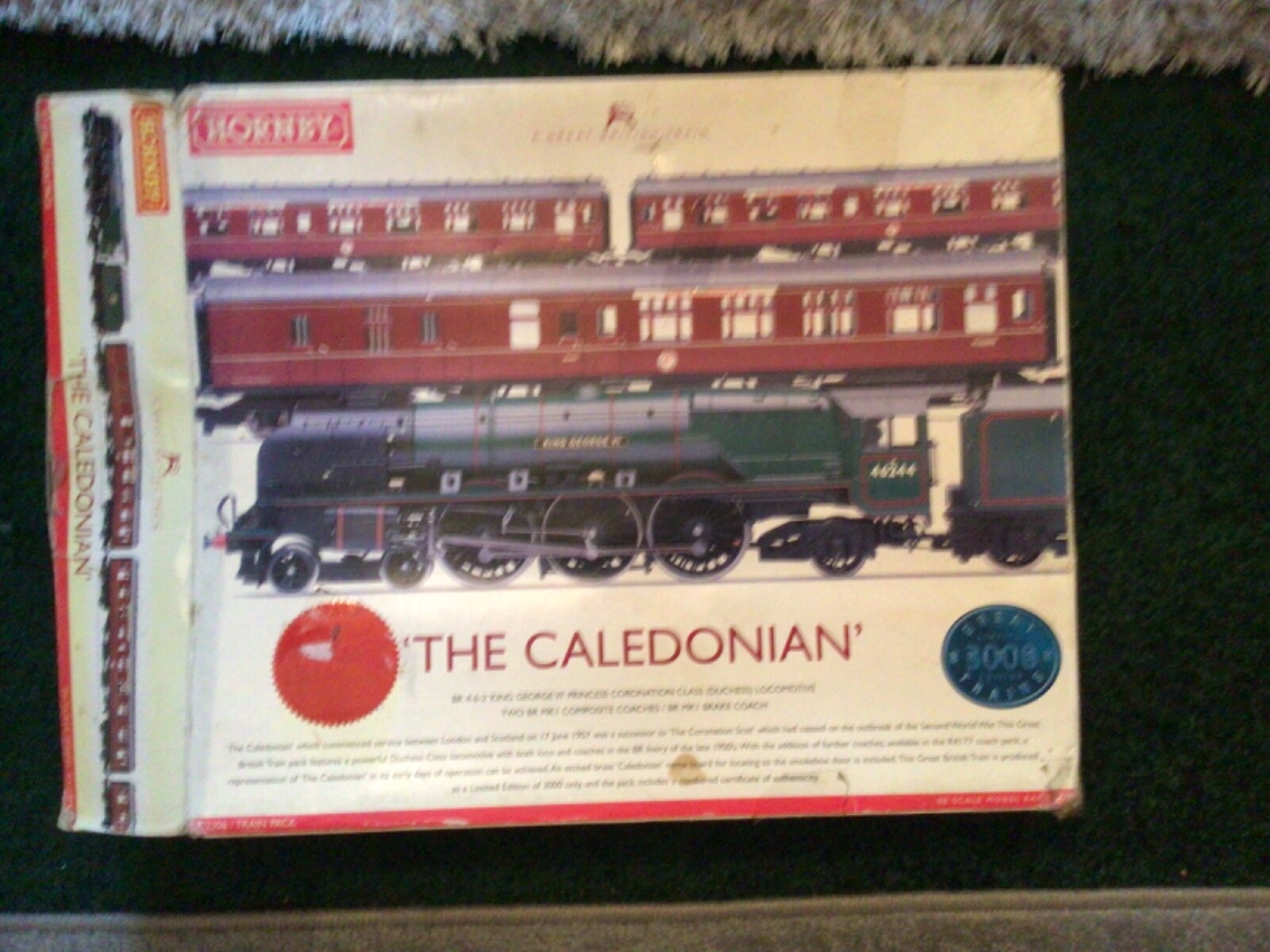Hornby OO R2306 Caledonian Train Pack King George VI Loco & 3 Maroon ...
