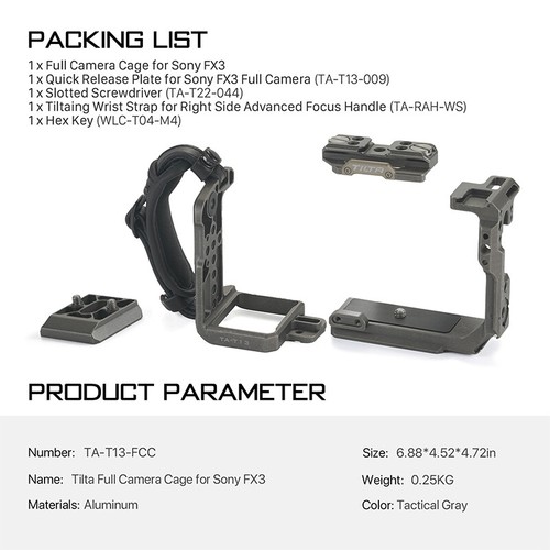 Tilta Full Camera Cage Camera Rigs TA-T13-FCC For Sony FX3 FX30 | eBay.de