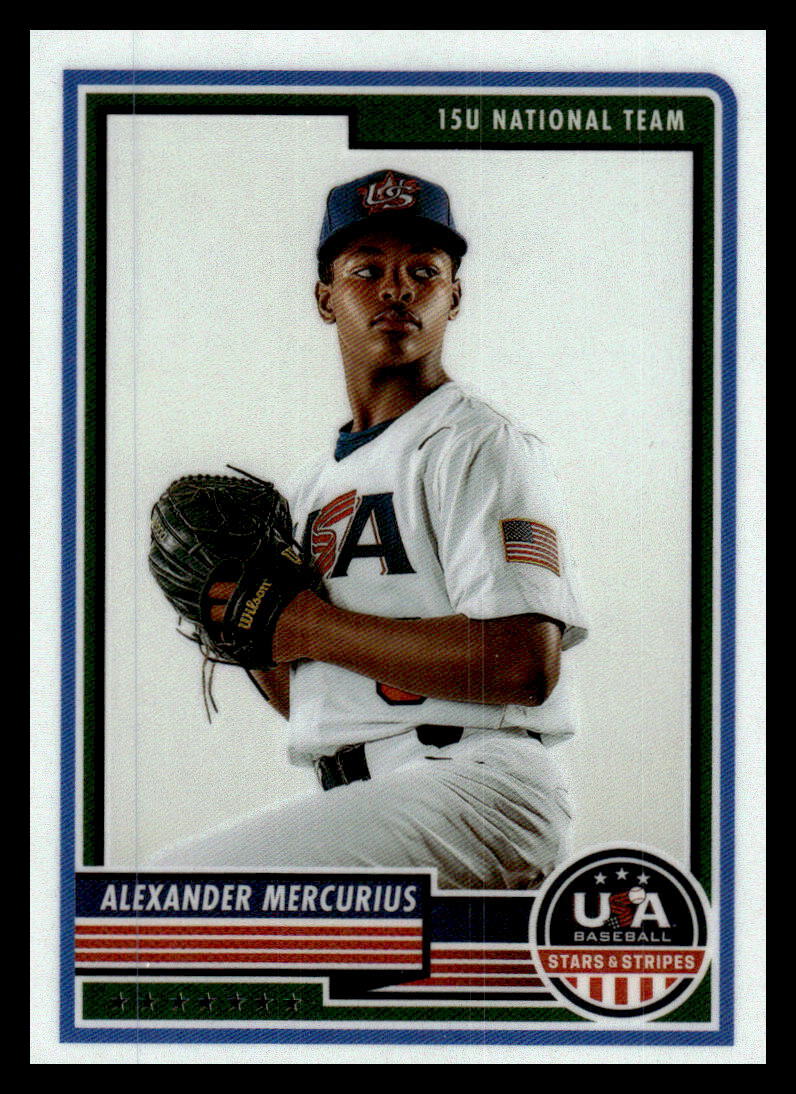 2023 Panini Stars & Stripes Alexander Mercurius 33 Team USA 15U ...