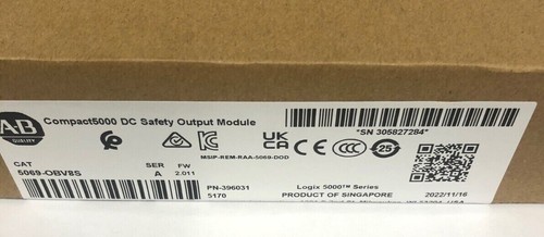 New Sealed AB 5069-OBV8S A Compact I/O 8-Ch Safety Output Module ...