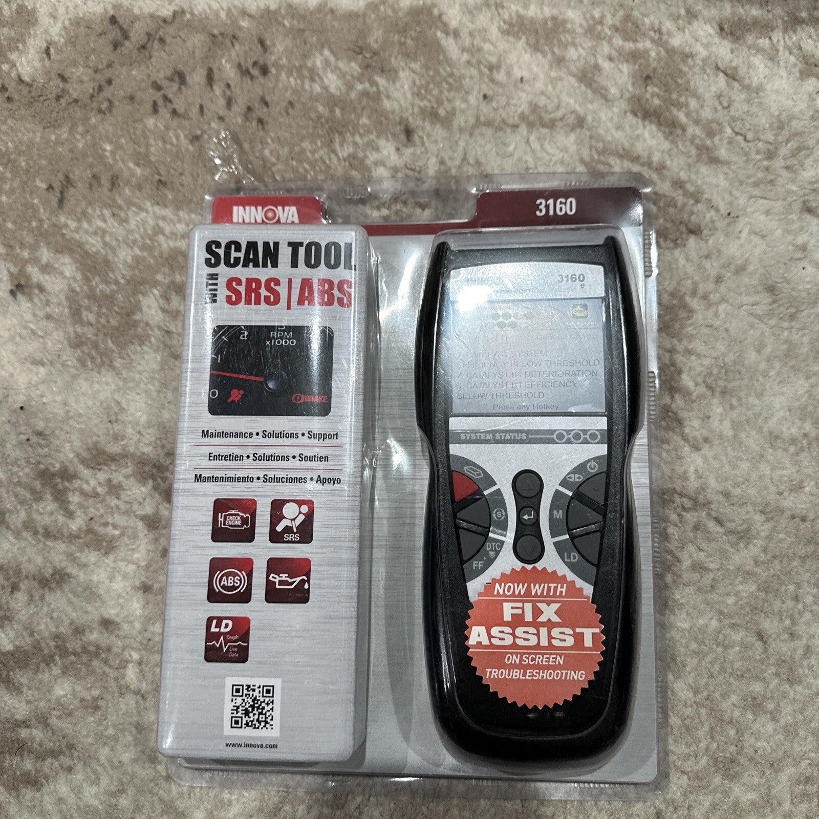 Innova 3160 Obd2 Diagnostic Scan Tool Scantool ABS Canobd2 for sale ...