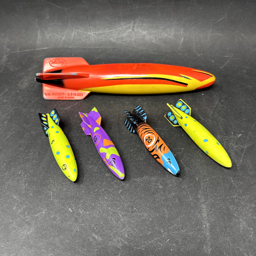 Toypedo Swimways Gliding Underwater Pool Toy 11 in + 5 in Lot - Vintage ...