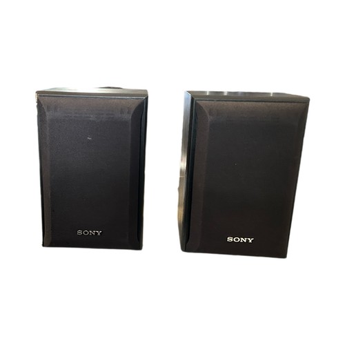 SONY SS-B1000 8 Ohms 120 Watts 120W Black Wood Bookshelf Speakers Pair ...