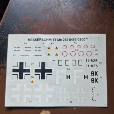 1/48 Monogram Messerschmitt Me 262 decals | eBay UK