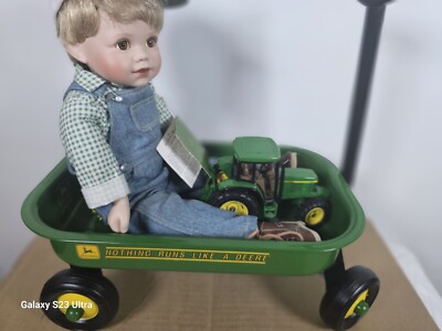 Johnny - John Deere Porcelain Boy Doll - Danbury Mint + Classic Tractor ...