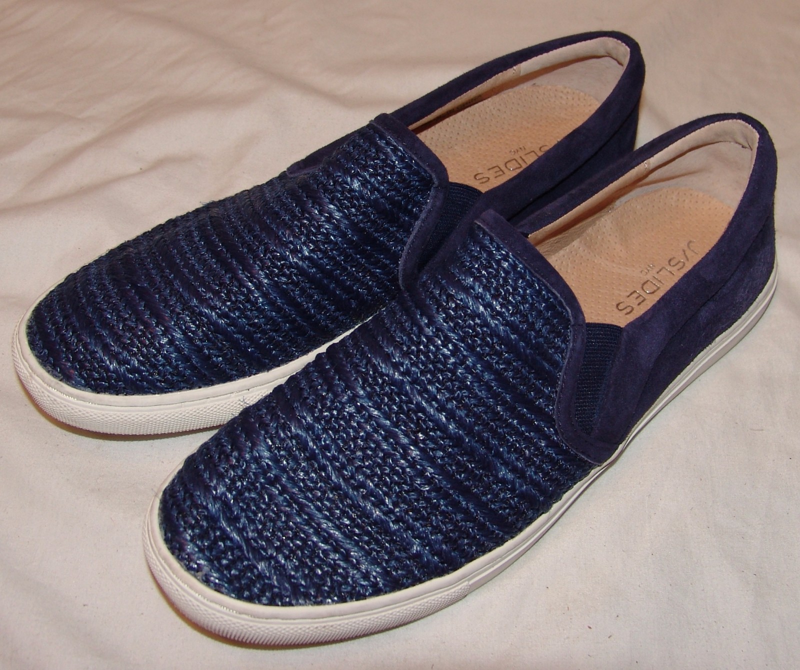J Slides NYC Womens Blue Slip On Shoes Casual J/Slides Woven | eBay