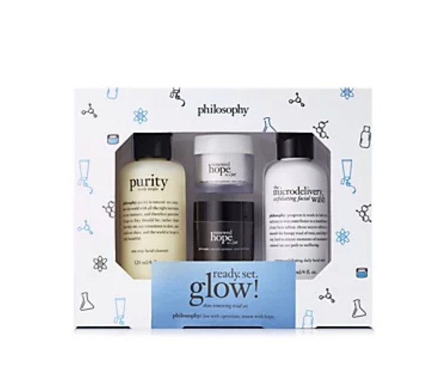 Philosophy 4 PC Gift Set Ready Set Glow Purity Renewed Hope ...