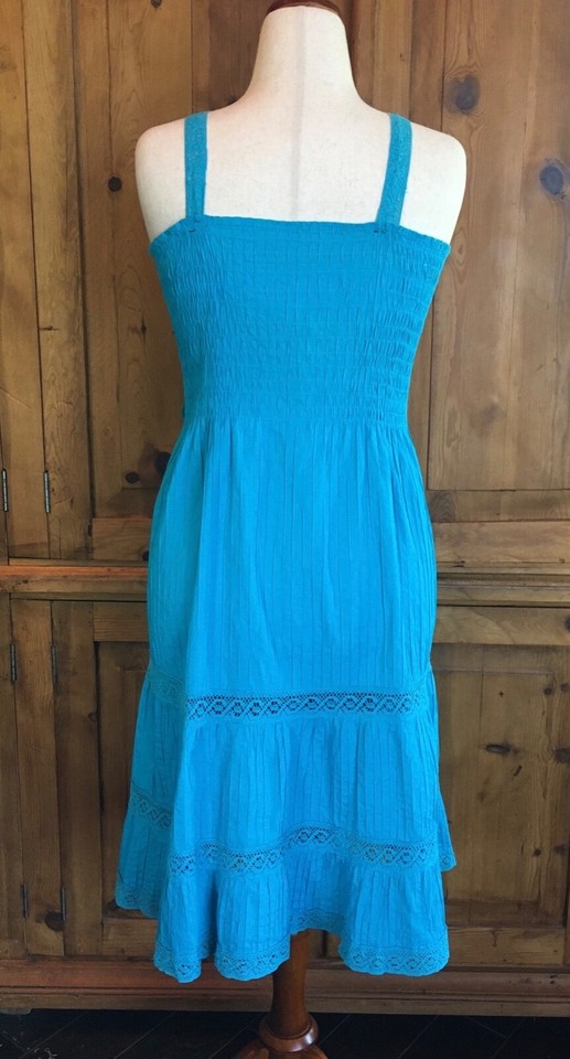 Vintage Mexican Embroidered Cotton Sundress | eBay