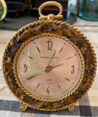 Phinney Walker travel alarm clock/ 1950s/1960s/Germany - Plated with ...