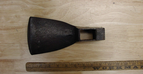 Antique Unbranded Adze Head,Log Hewing,3lbs.7oz,8-3/8" OAL,4-5/16" Edge ...