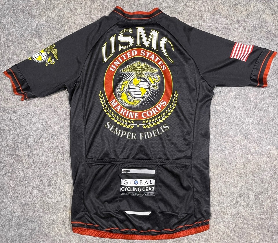 U.S.Marine Corps Semper Fidelis Global Cycling Gear Cycling Jersey Mens Large | eBay
