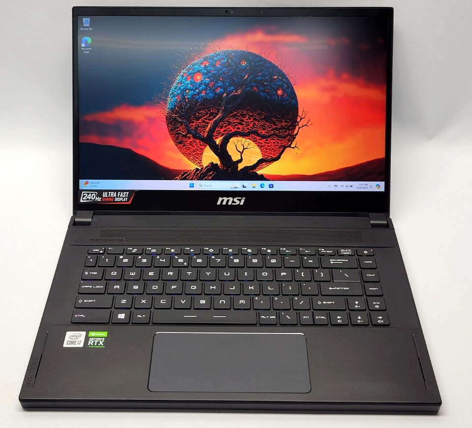 MSI Stealth GS66 10UE Gaming PC Laptop i7-10750H 16GB RAM 1TB SSD Read ...