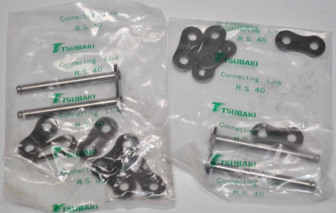 Lot of 2 Tsubaki RS40-3 Connecting Links - New in Sealed Bags | eBay