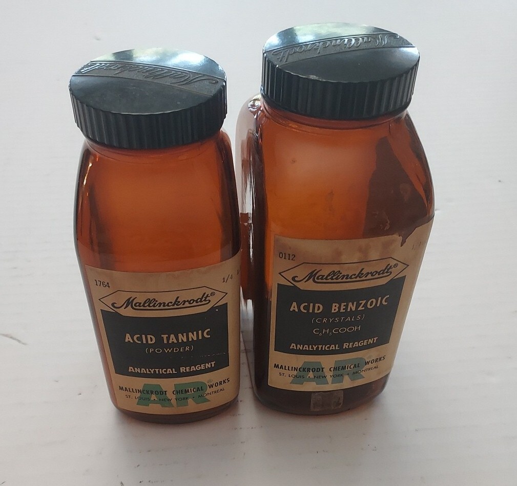 Vintage Chemical Reagent Bottles, Lot Of Two | eBay