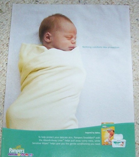 2007 ad page - Pampers Swaddlers Baby Diapers Procter Gamble diaper ...