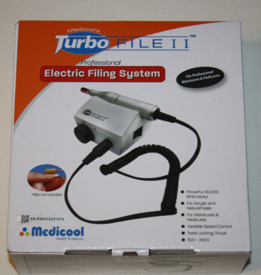Medicool Turbo File II Pro Electric Nail Filing System Manicure ...