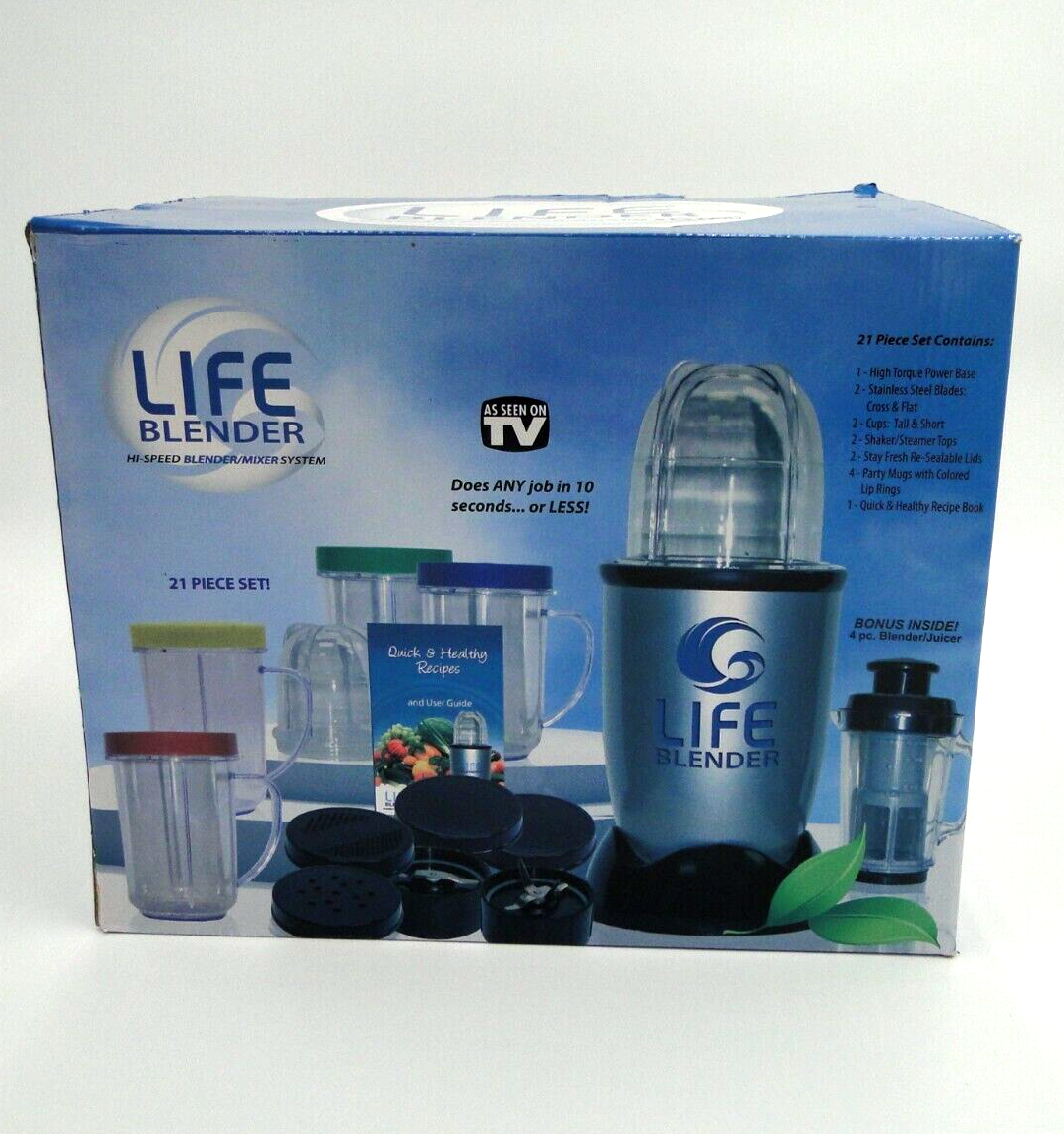 Life Blender 21 Piece Blender Hi Speed Mixing Set, Open Box | eBay