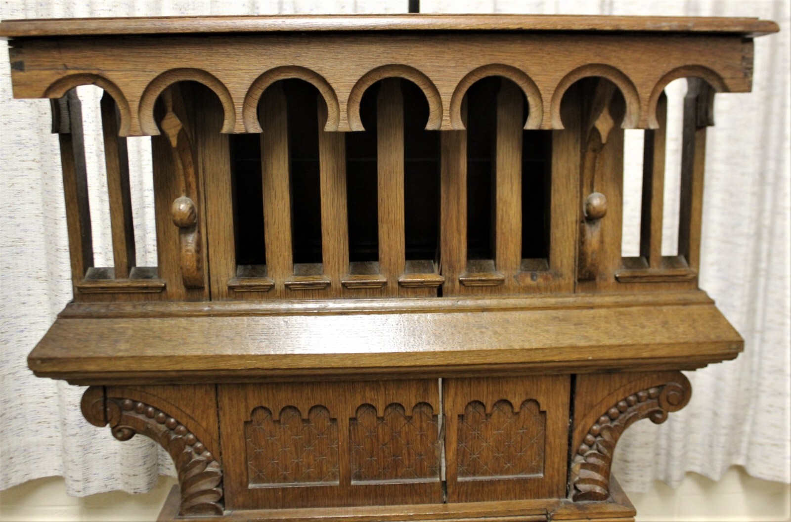 Monumential Antique GOTHIC Pedestal, Lectern, Bible Stand c 1870 French ...