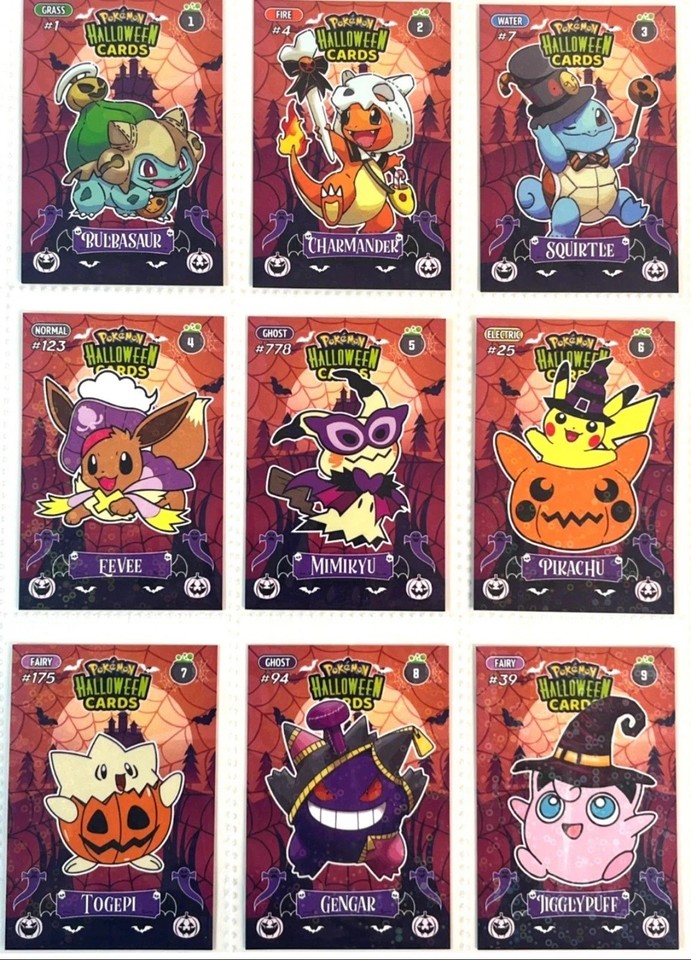 2025 BOX POKEMON HALLOWEEN Collectoons Cards - Full Set 150/150 Peru ...