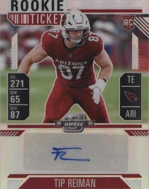 2024 Panini Contenders Optic - Rookie Ticket Autographs Tip Reiman #161 ...