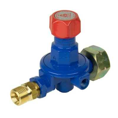 RECA - Blow Torch 0.5-2 Bar Propane/Butane Gas Regulator 3/8" LH BSPP(M ...