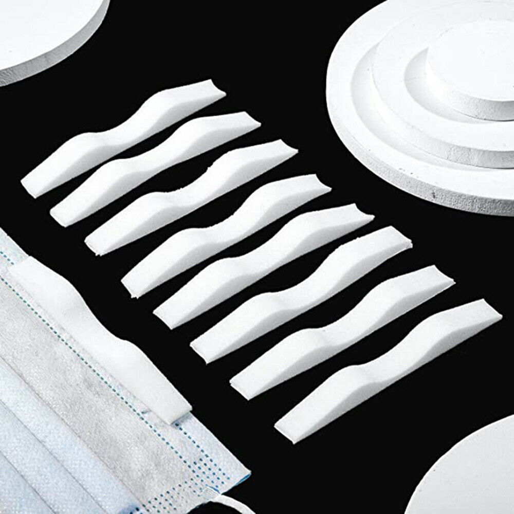 50x Face Mask Self-adhesive Sponge Nose Bridge Pads Glasses Strip Clip ...