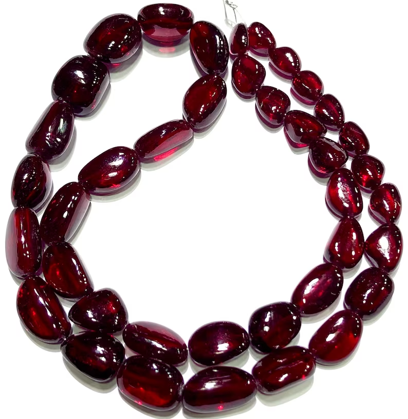 Rare~~AAAA+ Deep Red Ruby Corundum Smooth Nugget Bead Polish Ruby ...