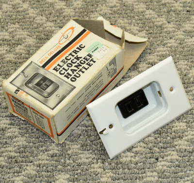 Vintage BELL Deluxe Electrical Clock Outlet Receptacle Flush Mount ...