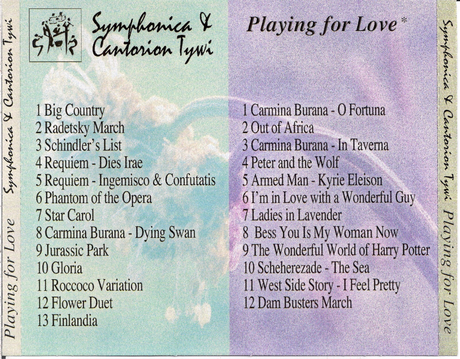 Symphonica & Cantorion Tywi - Playing For Love (2005) 2CD | eBay UK