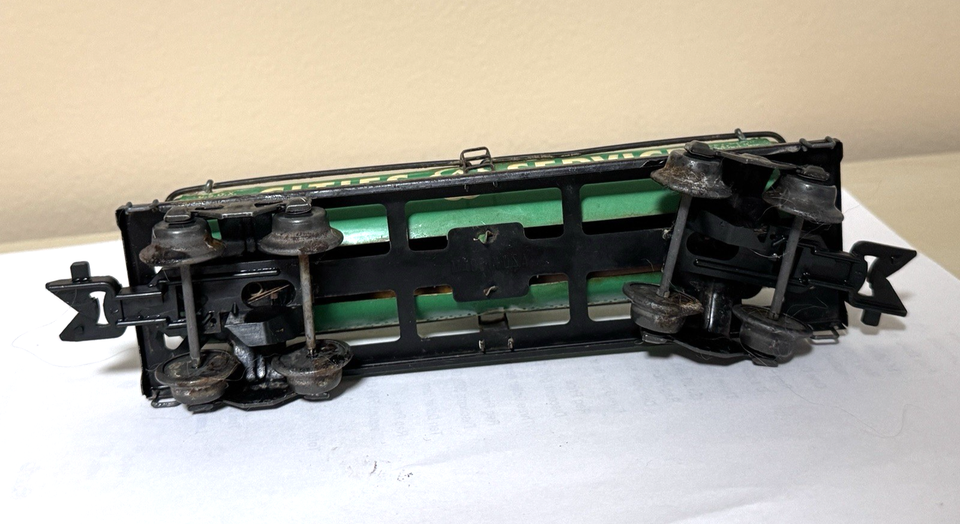 Marx Train tin metal 2532 Cities Service Tank Car - O Gauge - green ...