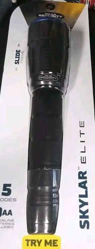NEW! SKYLAR ELITE POLICE SECURITY FLASHLIGHT 3300 LM 9 AA BATTERIES ...