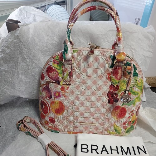 Brahmin Medium Ombre Melbourne Collection Georgina Fruit Salad Satchel ...
