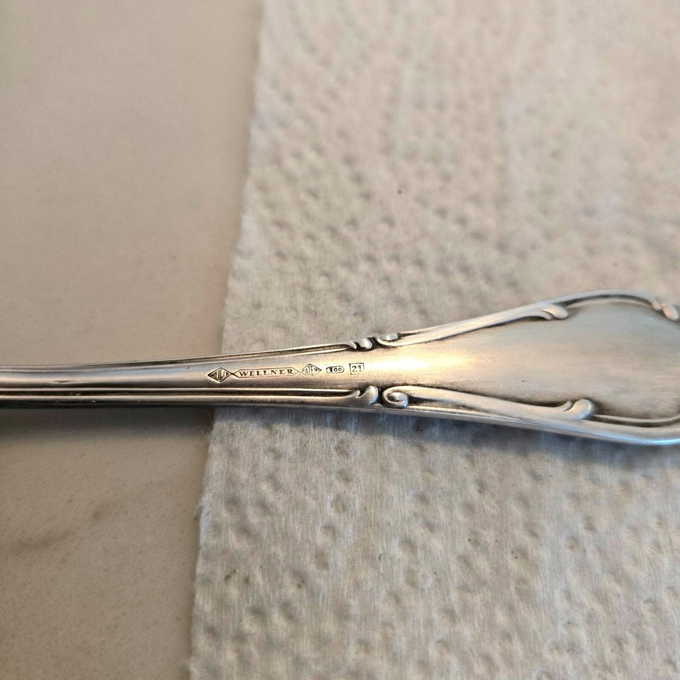 WELLNER 100 Silver Plated FLATWARE 5 Piece | eBay