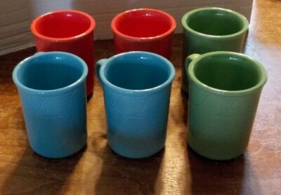 SET OF 6 COLORFUL CRESTWARE RESTAURANT COFFEE MUGS 8 OZ. | eBay