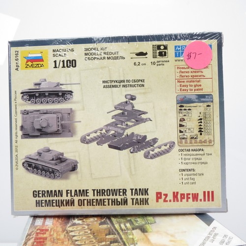 WWII German Flame Thrower Tank Pz.Kpfw.III - Zvezda 1/100 Model Kits ...