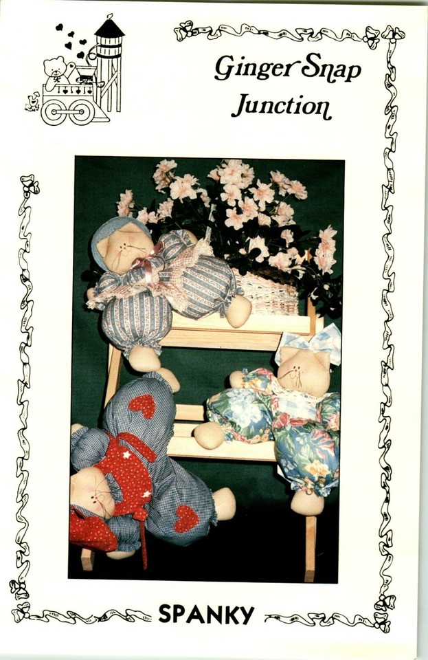 Spanky Kitty Sewing Pattern Soft Sculpture Primitive Patriotic ...