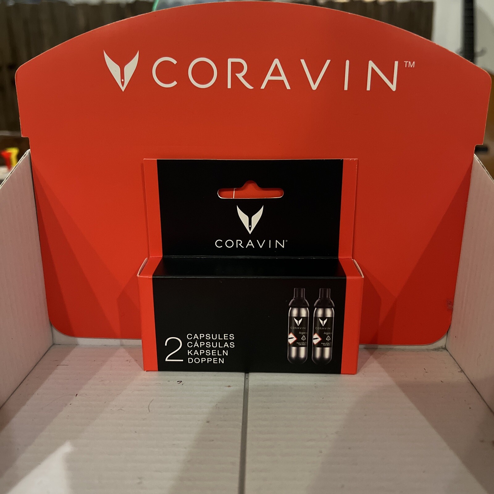 Coravin Pure Capsules Pack of 2 Argon Gas Cartridges for Wine Bottle ...