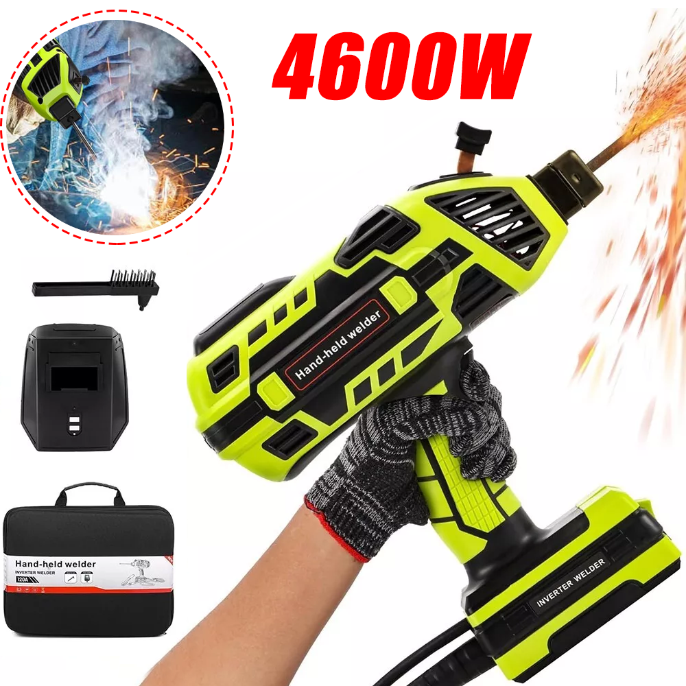110V Hand Held Welding Machine Kit 4600W Digital Arc Welder Tool ...