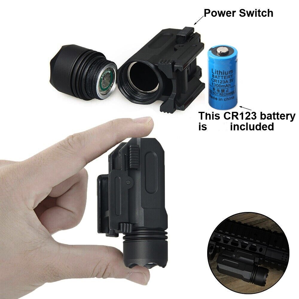 Tactical Pistol LED Flashlight Green Red Dot Laser Sight Combo For ...