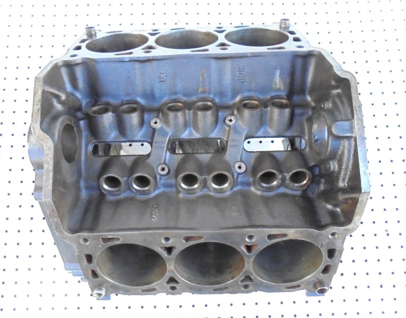 1991 Ford Mustang 3.8L V6 Engine Motor Block with Main Caps - F1SE-6015 ...