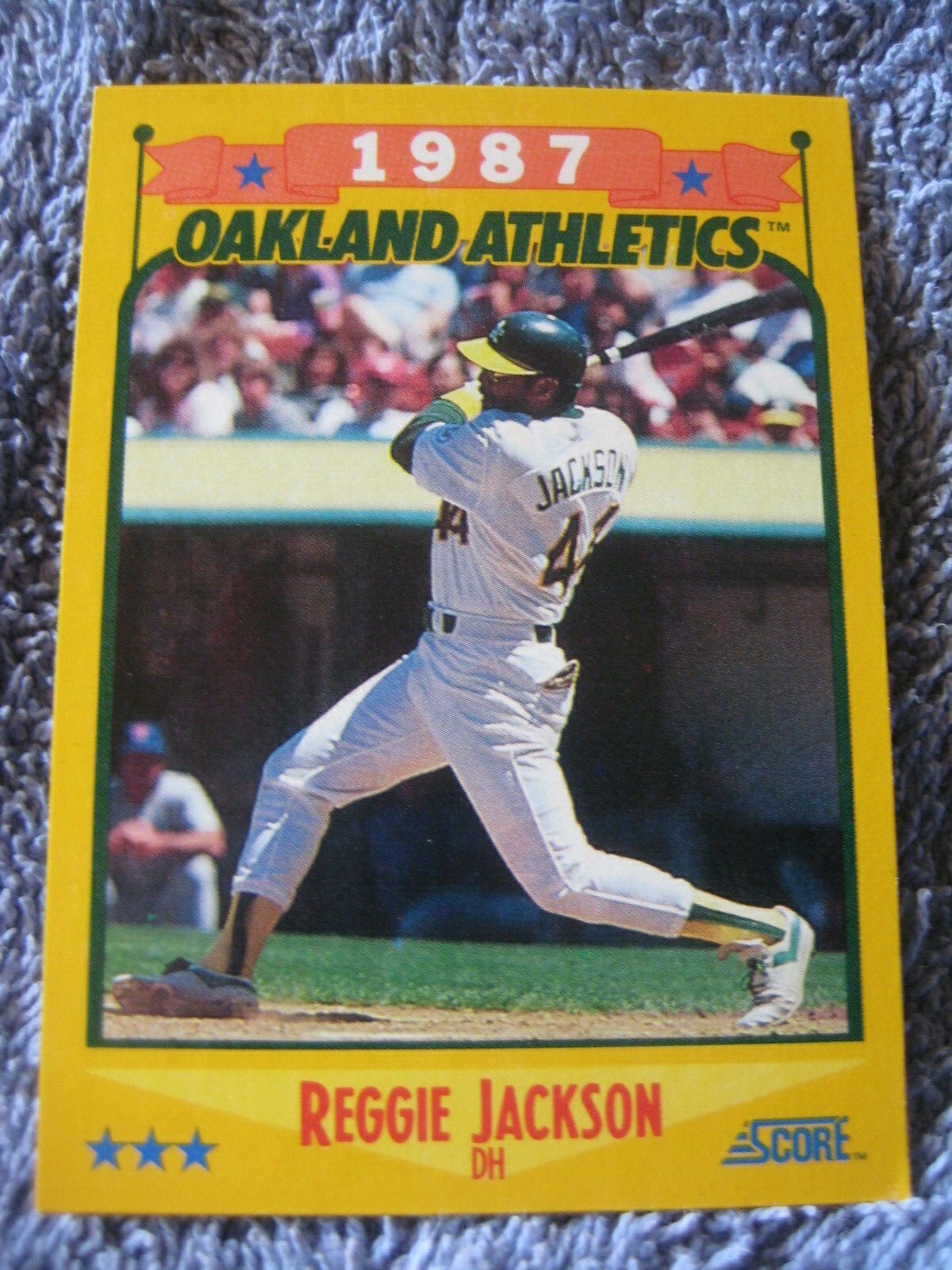 1988 Score #504-Salute to Reggie Jackson-New York Yankees-Hall of Famer ...