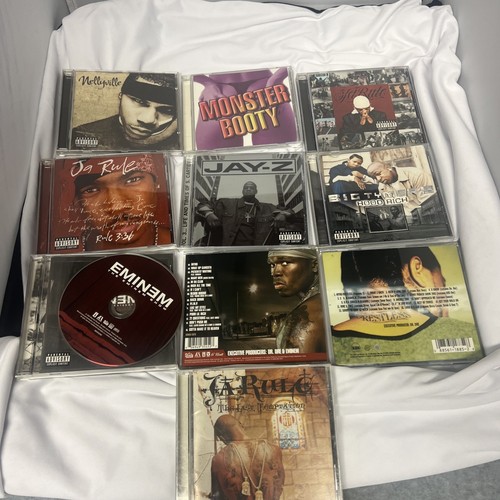 90s Hip Hop Rap Cd Lot Of 10 Eminem 50 Cent Ja Rule Nelly Jay Z Tested ...