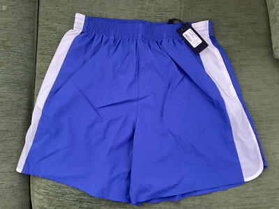 NWT Rag & Bone PENN Striped Nylon Track Shorts Blue - Women Large | eBay