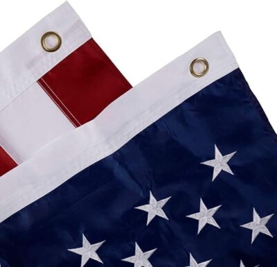6x10 FT American Flag USA US U.S. For Sewn Stripes Embroidered Fits ...
