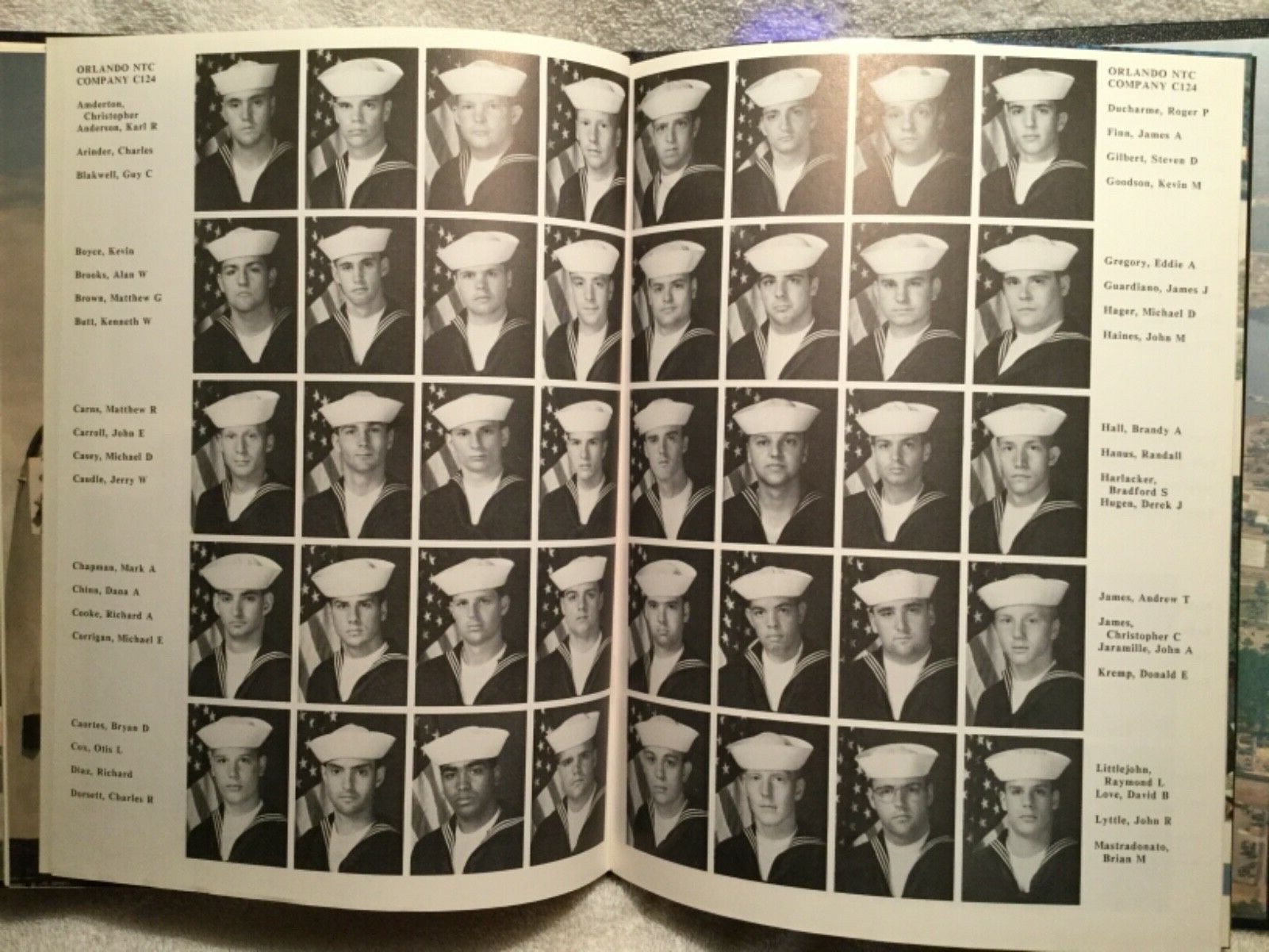 1988 Yearbook US Naval Recruit Training Command Orlando FL Company C124 ...