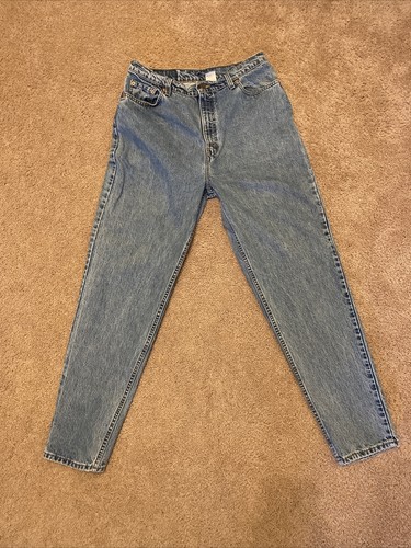Vintage Levi's 522 Women's Tapered Fit & Leg Denim Blue Jeans Size 16 ...